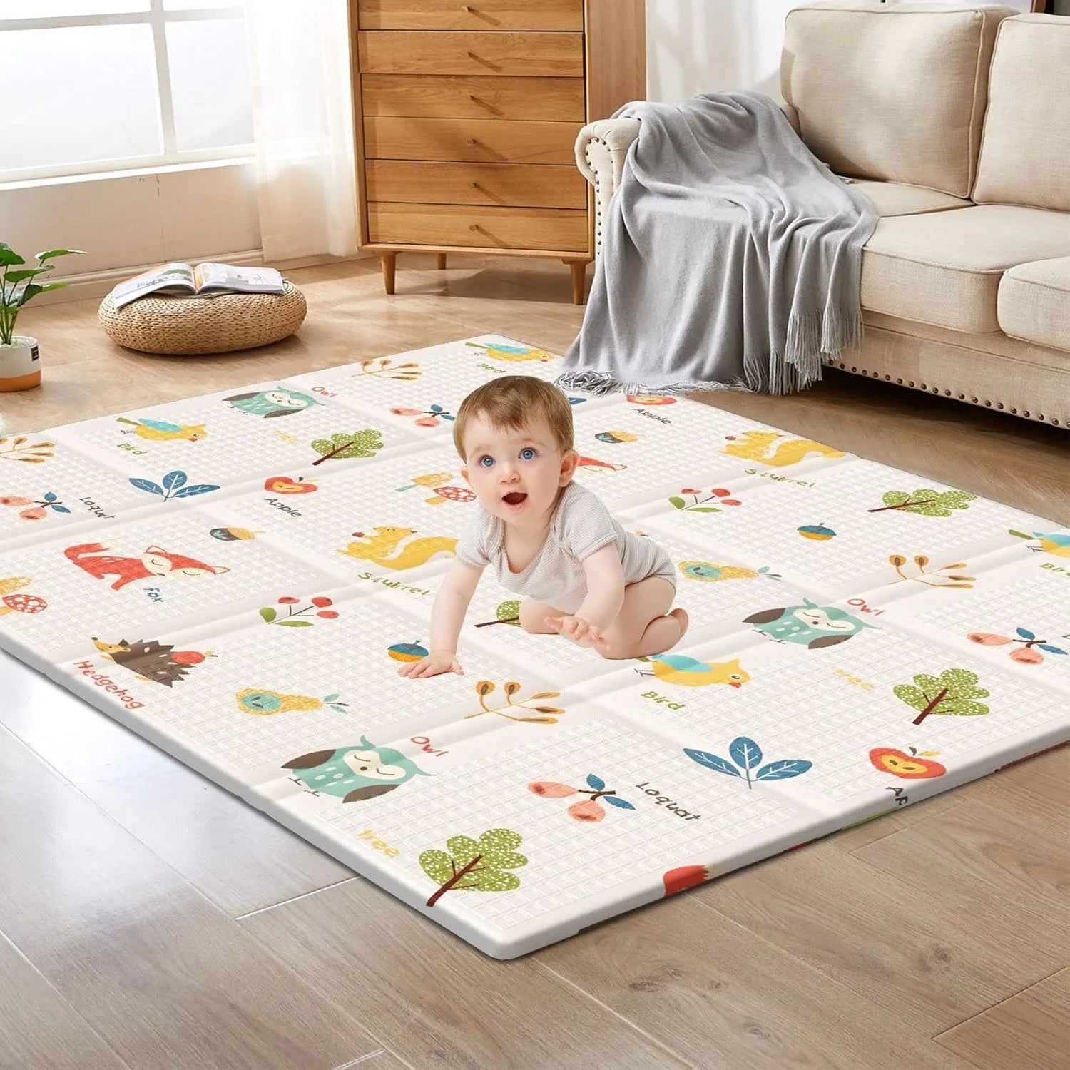 Alfombra Plegable de Juegos para Bebés Antideslizante y Educativa DHDH ...
